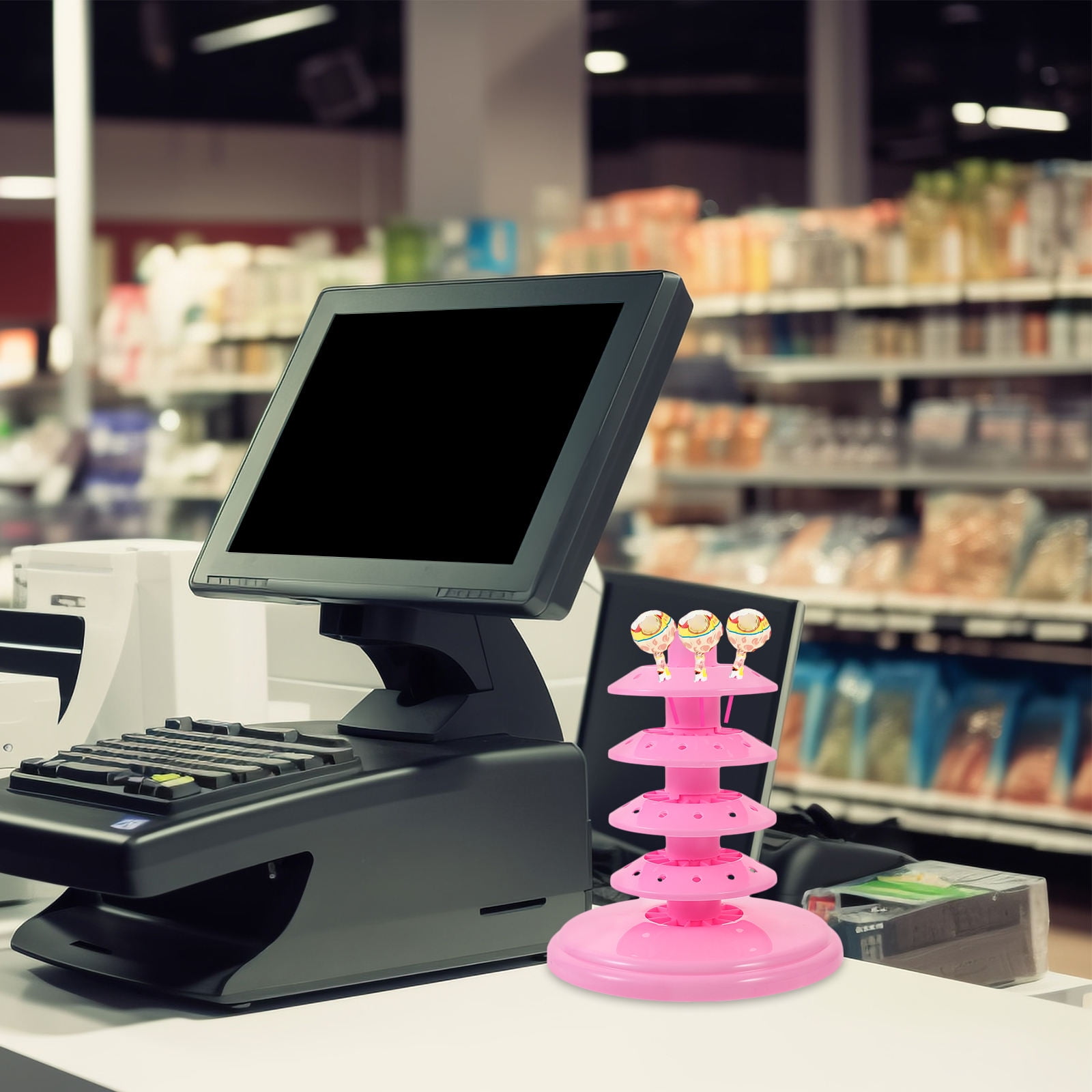 HOOWIFFY Lollipop Display Rack 1Set Pink for Desktop Use in Shops and ...