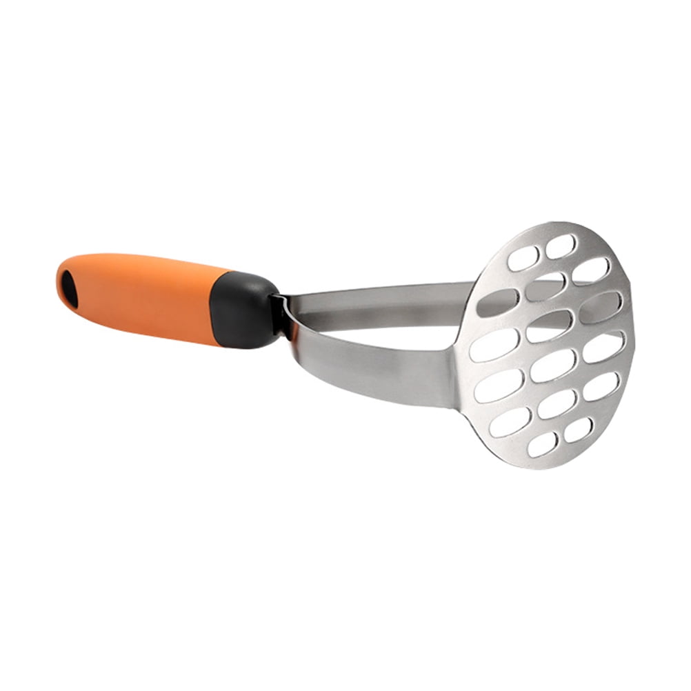 HOOWIFFY Manual Potato Smasher 1Pcs Orange Plastic Stainless Steel ...
