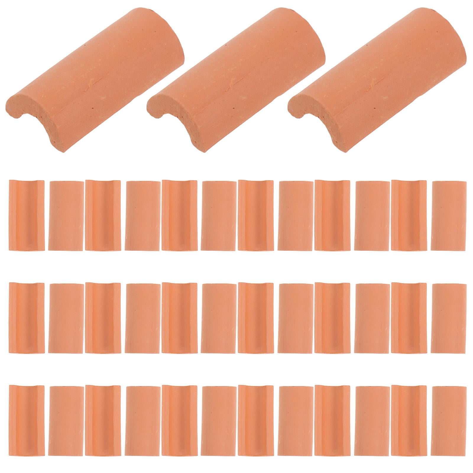 HOOWIFFY 50Pcs Durable Chocolate Roof Tiles for Dollhouse DIY Garden ...