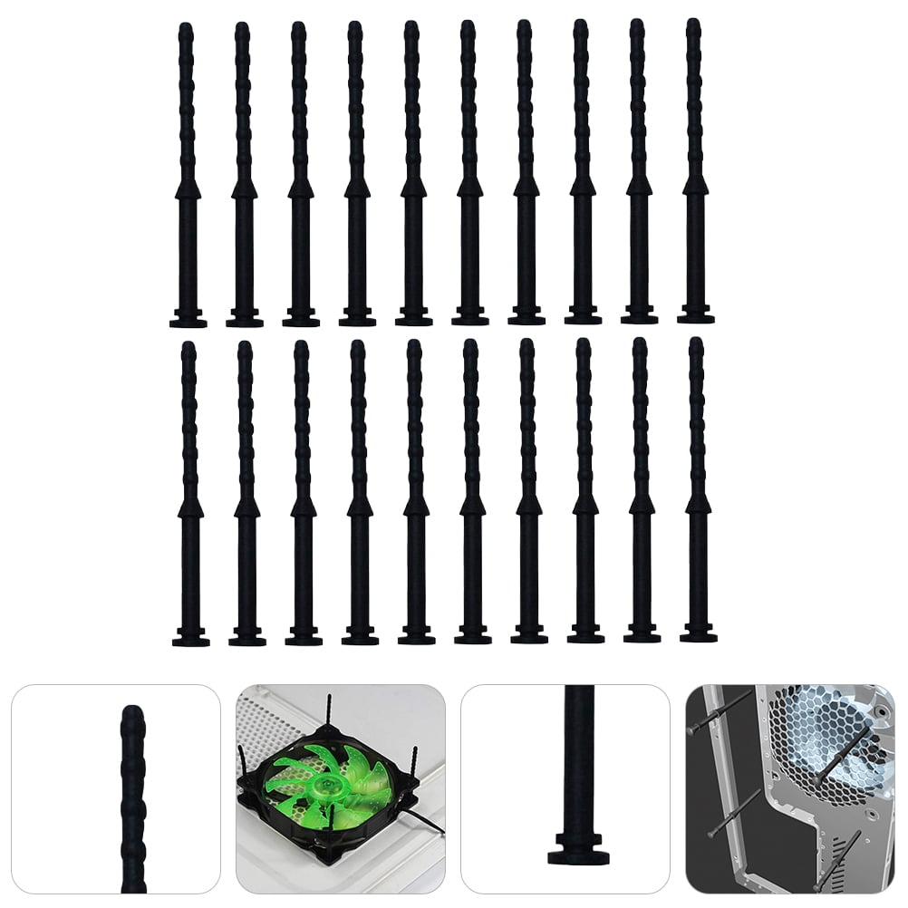 HOOWIFFY Noise Anti-Vibration Screws 20Pcs Computer Case Fan Screw ...