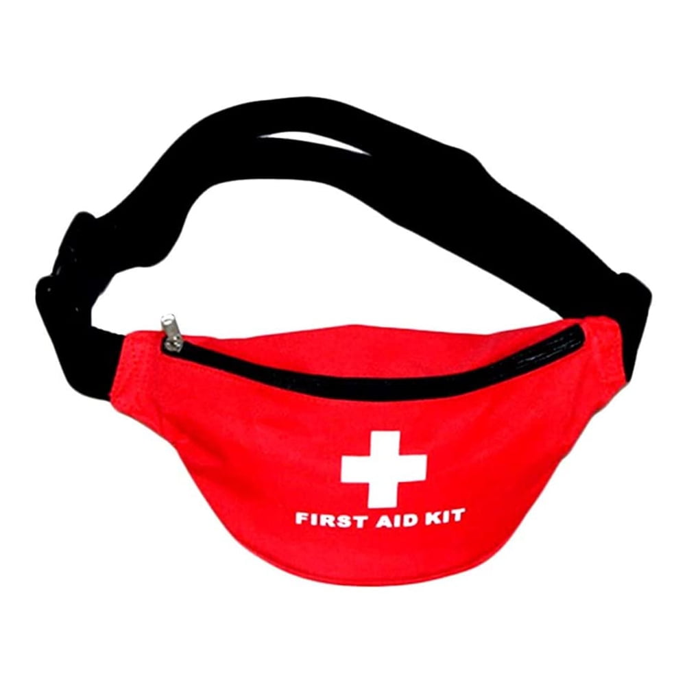 HOOWIFFY Portable First Aid Kit Waist Bag Design Red 1Set 11x5.5in ...
