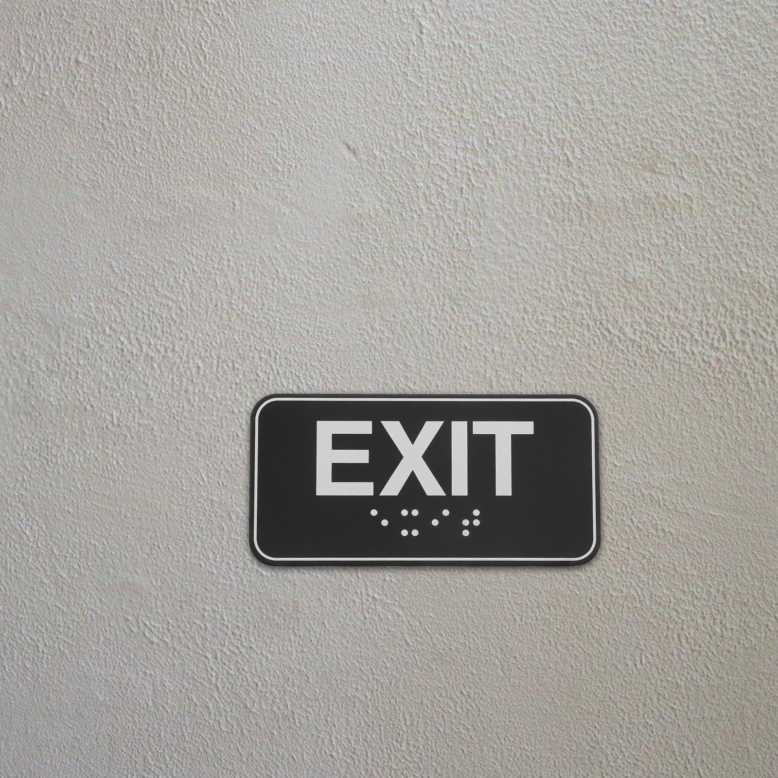 HOOWIFFY Office Use Corridor Sign with Braille Self Adhesive for Fire ...