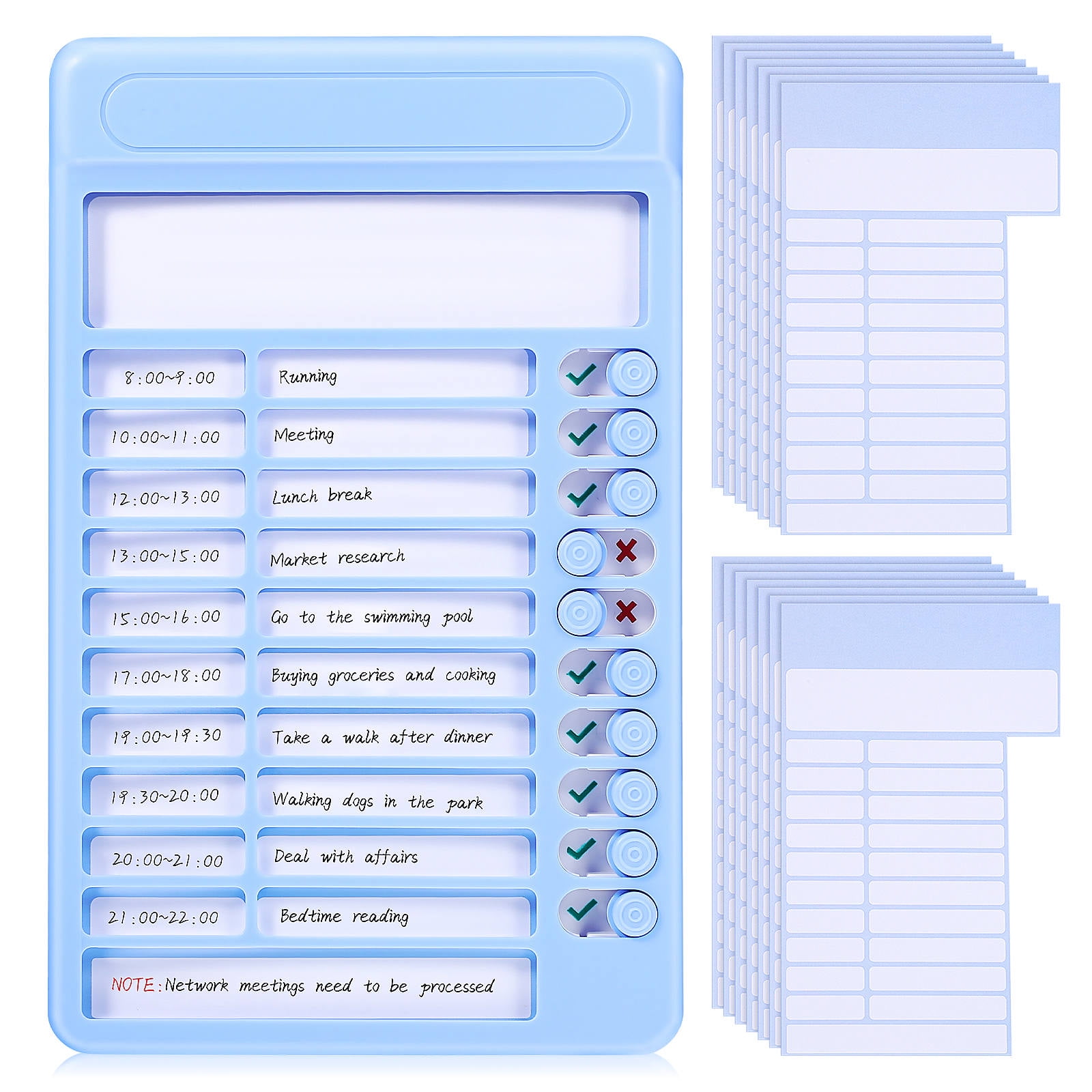 HOOWIFFY Planning Board For Multifunctional Schedule Tracker With Clear ...