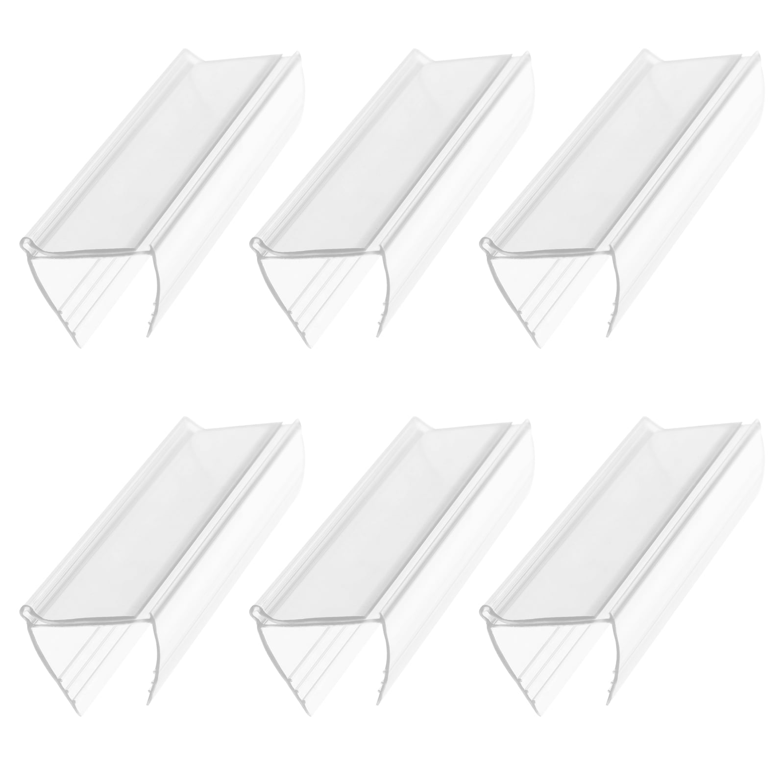 HOOWIFFY Price Tag Display Stand 6Pcs Acrylic Transparent Rectangular ...