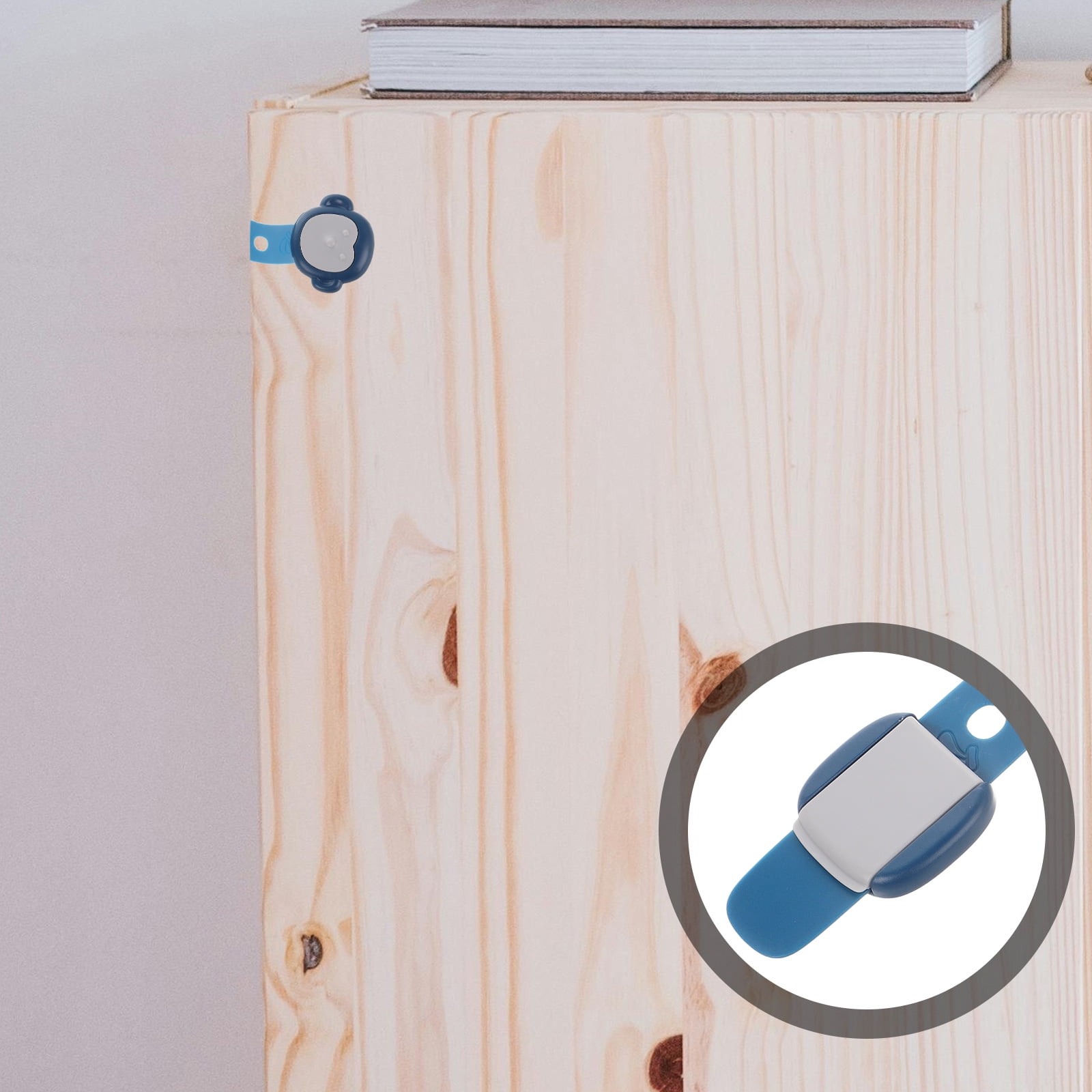 HOOWIFFY Adjustable Blue Password Fridge Lock with Dual Mechanism for ...