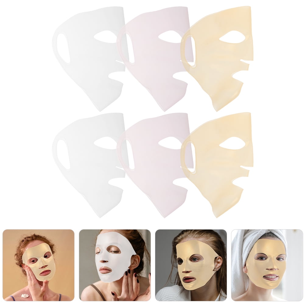 HOOWIFFY Reusable Silicone Face Mask Cover for Women with Moisturizing ...