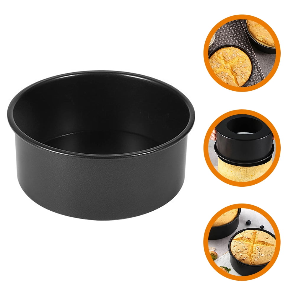 HOOWIFFY Stainless Steel Round Cake Mold Nonstick Metal Baking Pan for ...