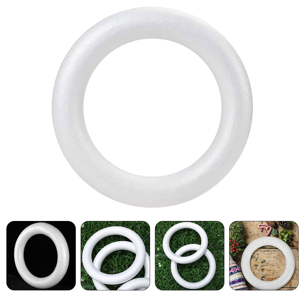 HOOWIFFY Round Foam Wreath Circles for Festival Party Foams Model 3Pcs ...