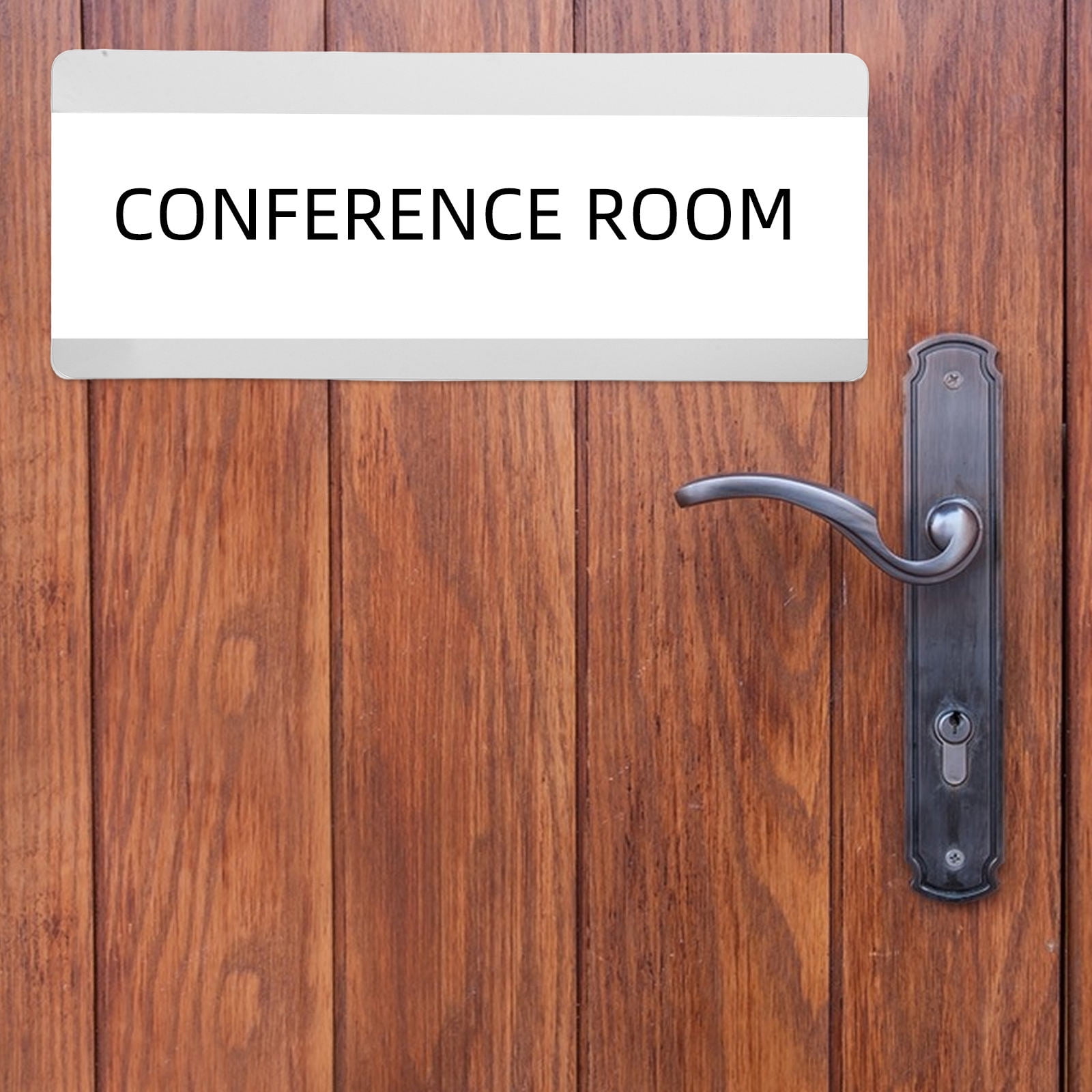 HOOWIFFY Stainless Steel Door Plate, Silver, Sliding Design, Ideal for ...