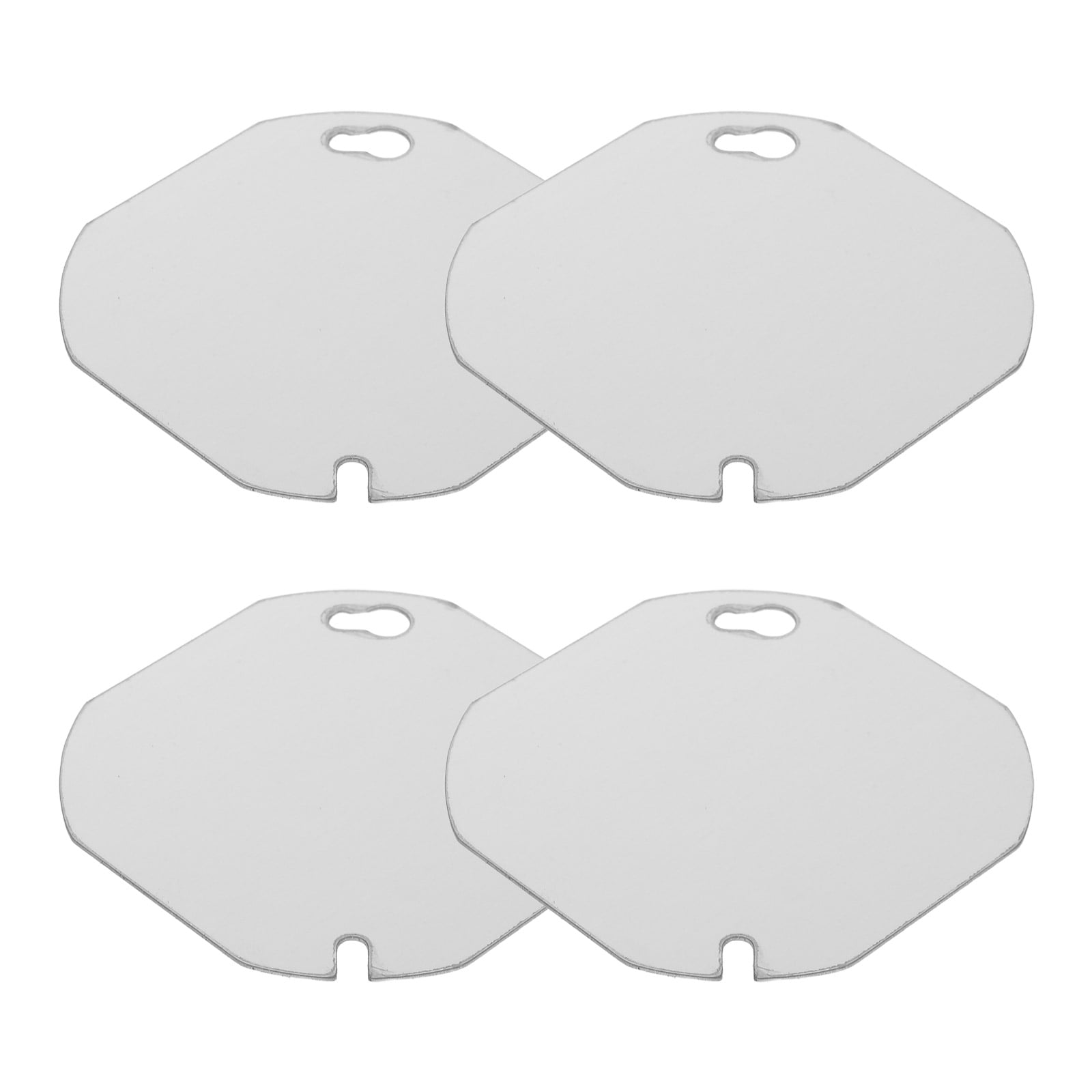 HOOWIFFY Steel Flat Outlet Box Plates Electrical Box Cover 4Pcs ...