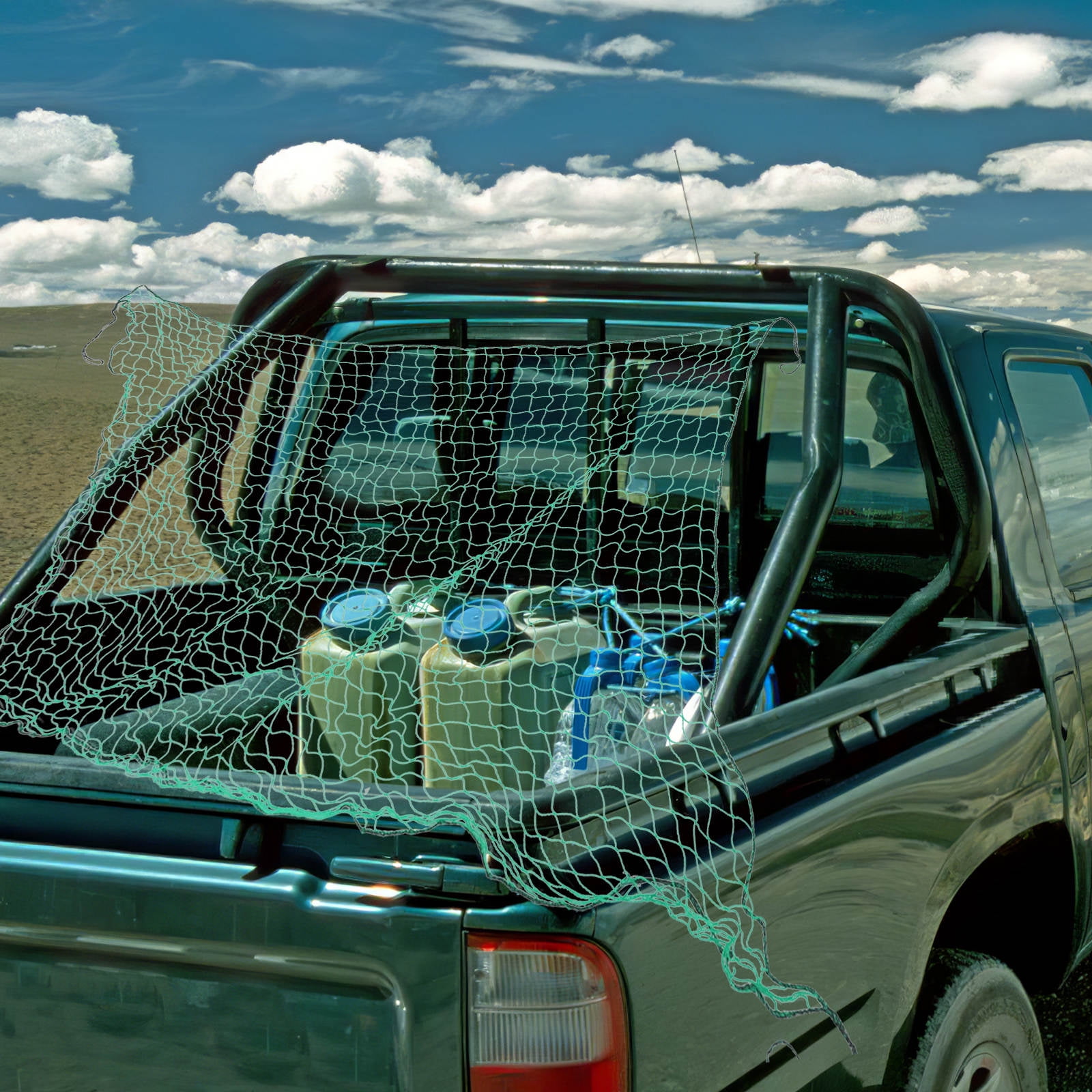 HOOWIFFY Truck Bed Cargo Divider In Green PVC Ideal For Transportation ...