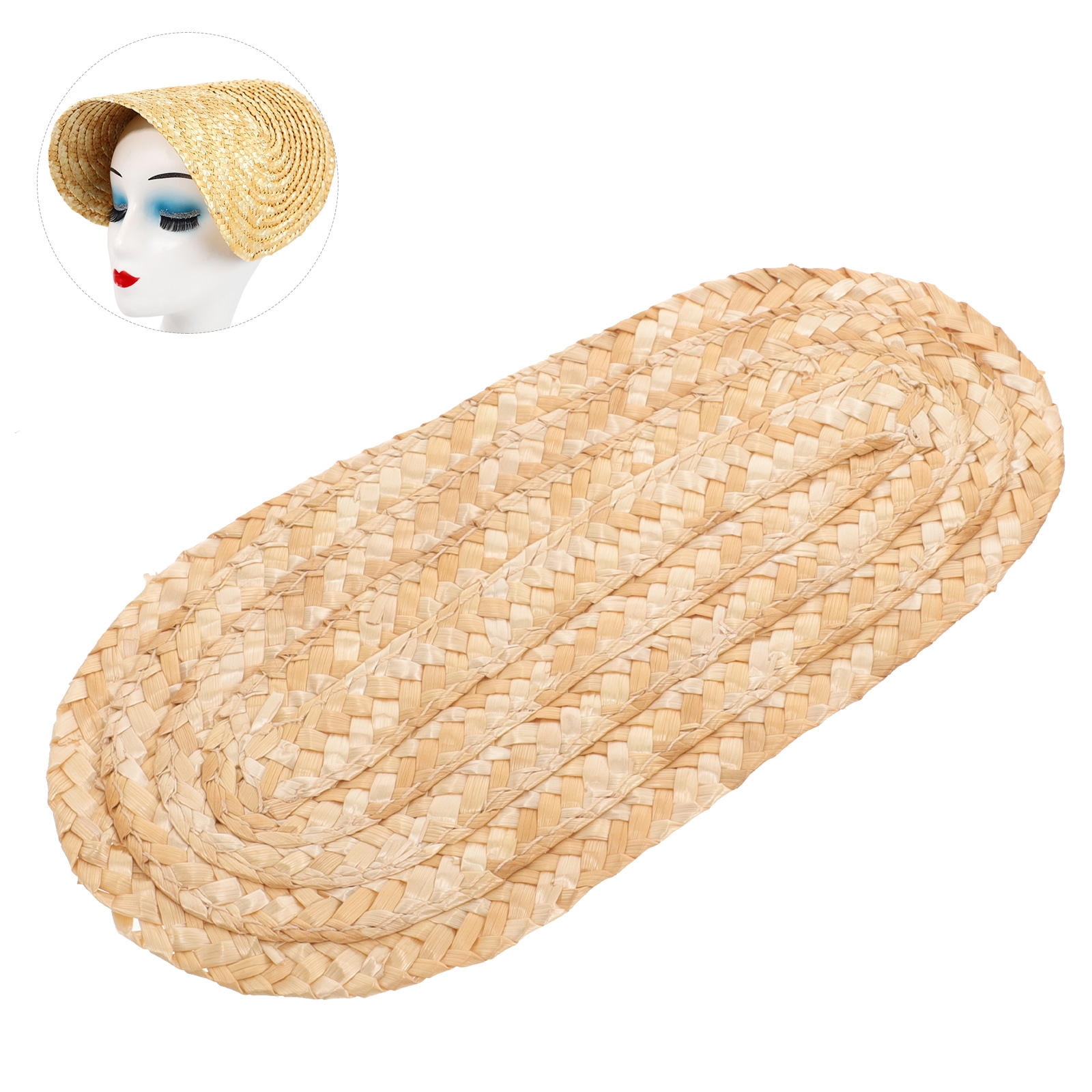 HOOWIFFY Mini Straw Hats Crafts Doll Toy Easy to Clean Doll Pcs ...