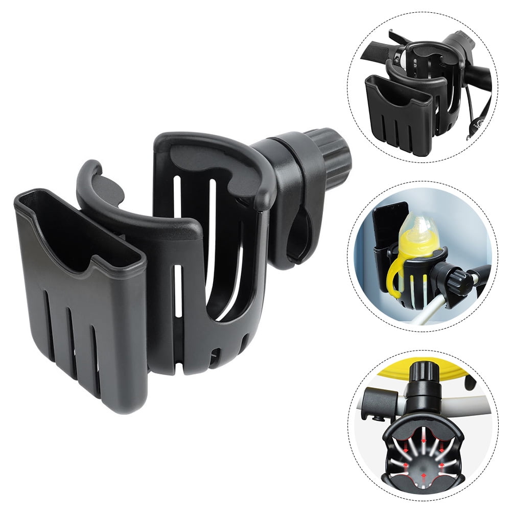 HOOWIFFY Water Bottle Phone Holder for Bike Handlebars in Black with ...
