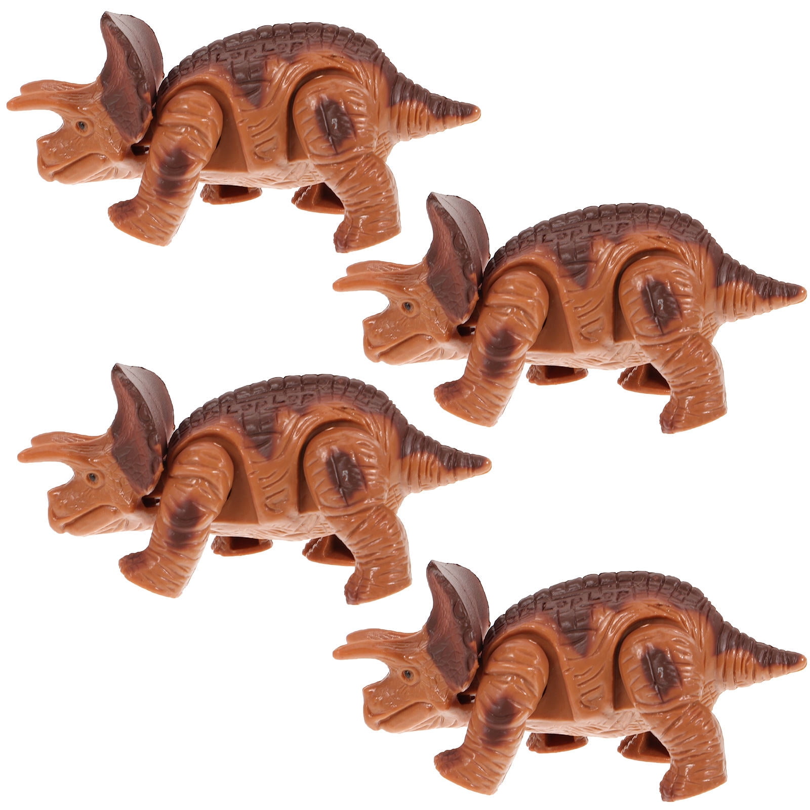HOOWIFFY Small Plastic Dinosaurs Toys 4Pcs Clockwork Mechanism for ...