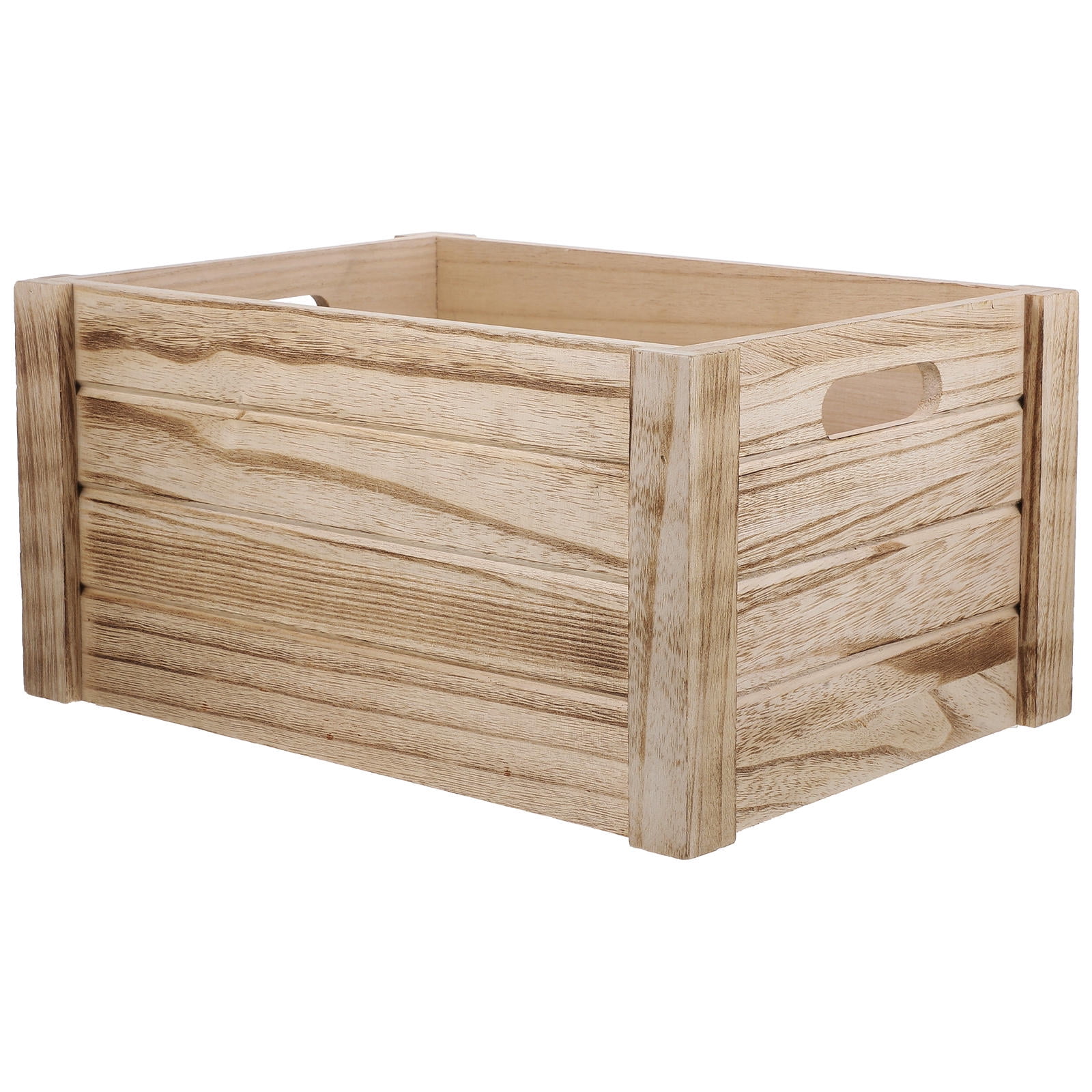 HOOWIFFY Rustic Wooden Planter Box Khaki for Indoor Decor Craftsmanship ...