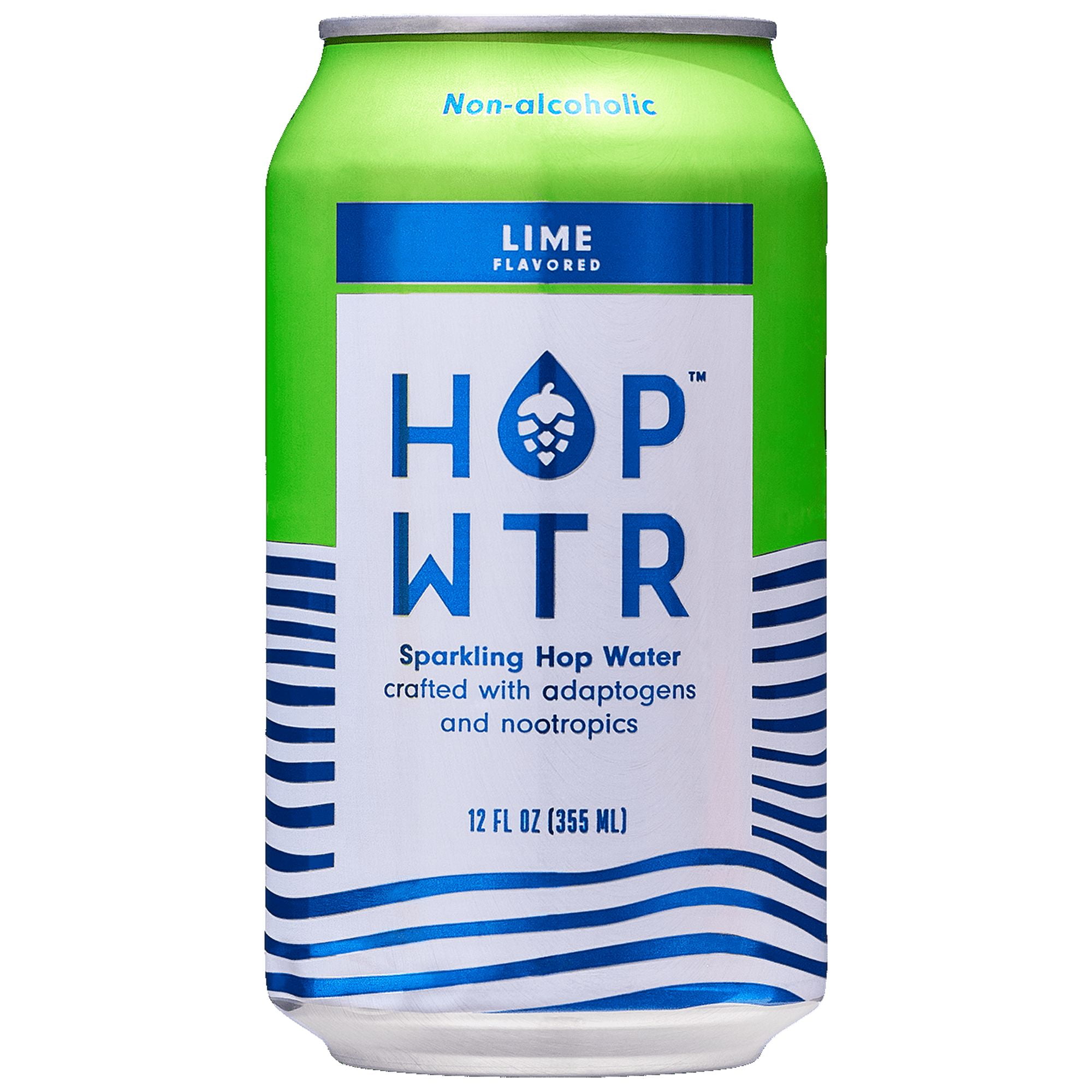 HOP WTR, Lime Flavored Non-Alcoholic Sparkling Hop Water, 12 oz Can ...
