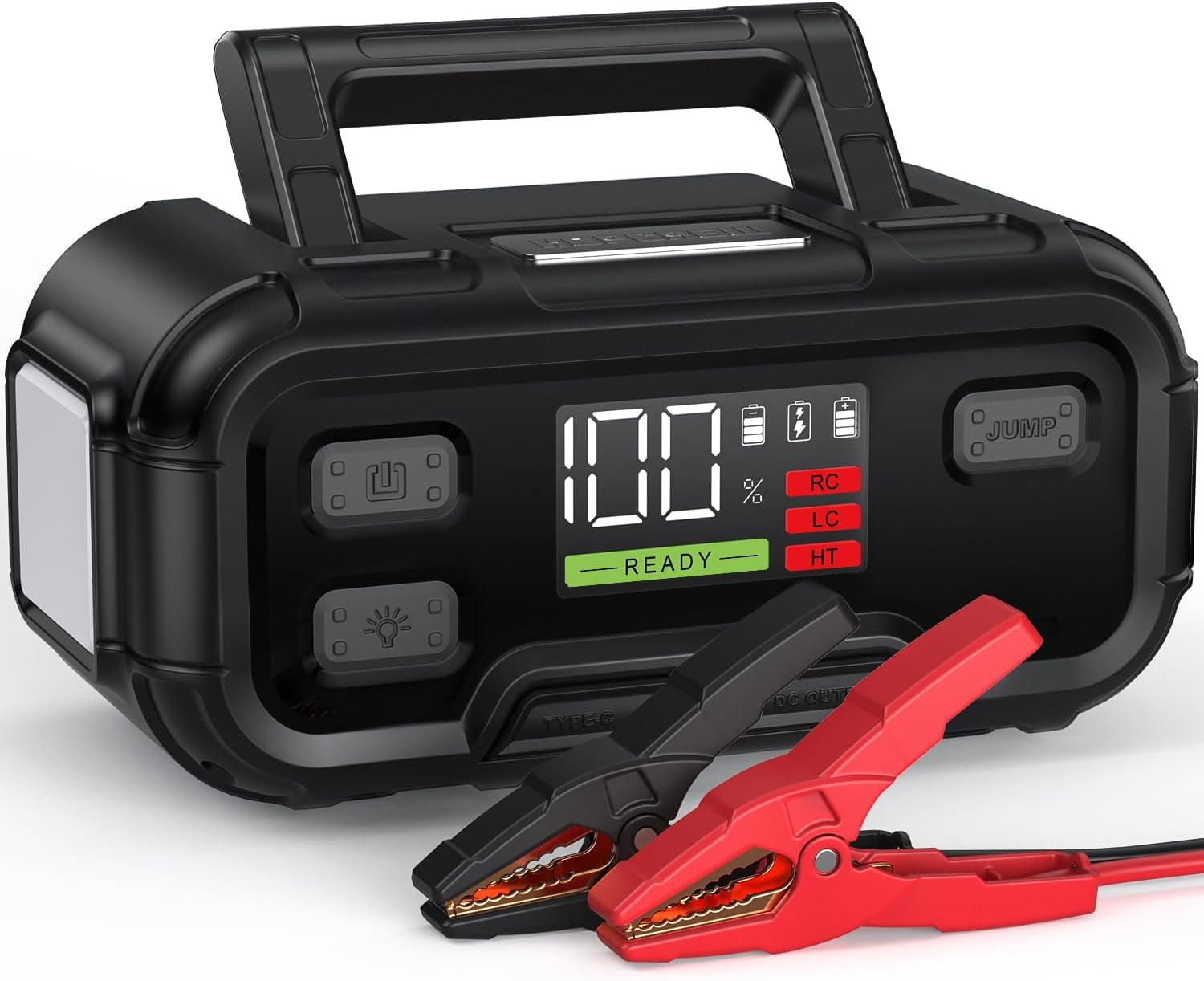 HOPCREW 10000A Jump Starter, 40000mAh Power for All Gas/Diesel Engines ...