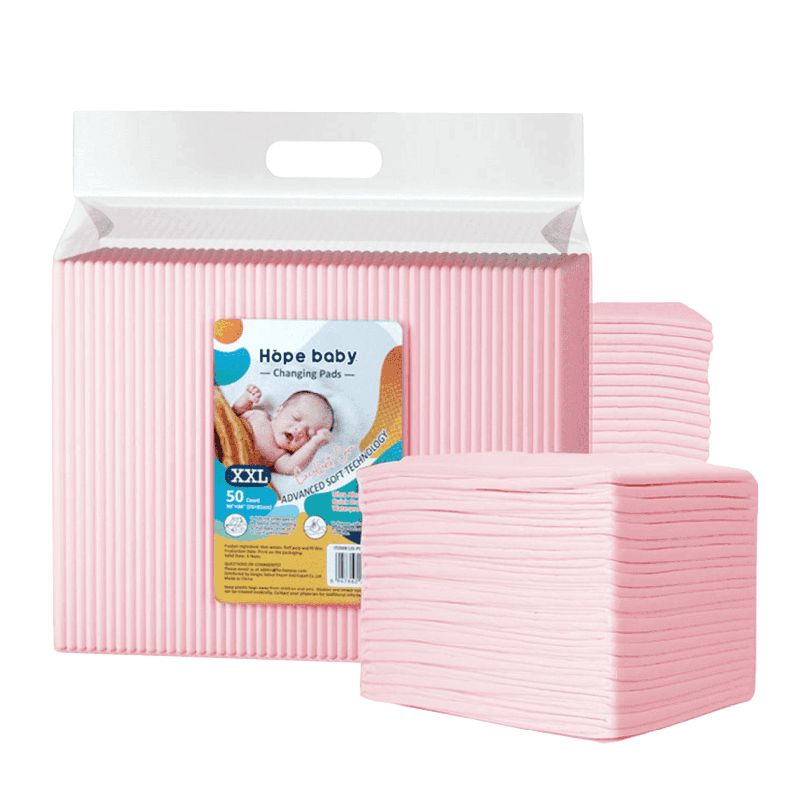 HOPE BABY Disposable Changing Pads, 30”x 36”(50 Count) Underpads ...