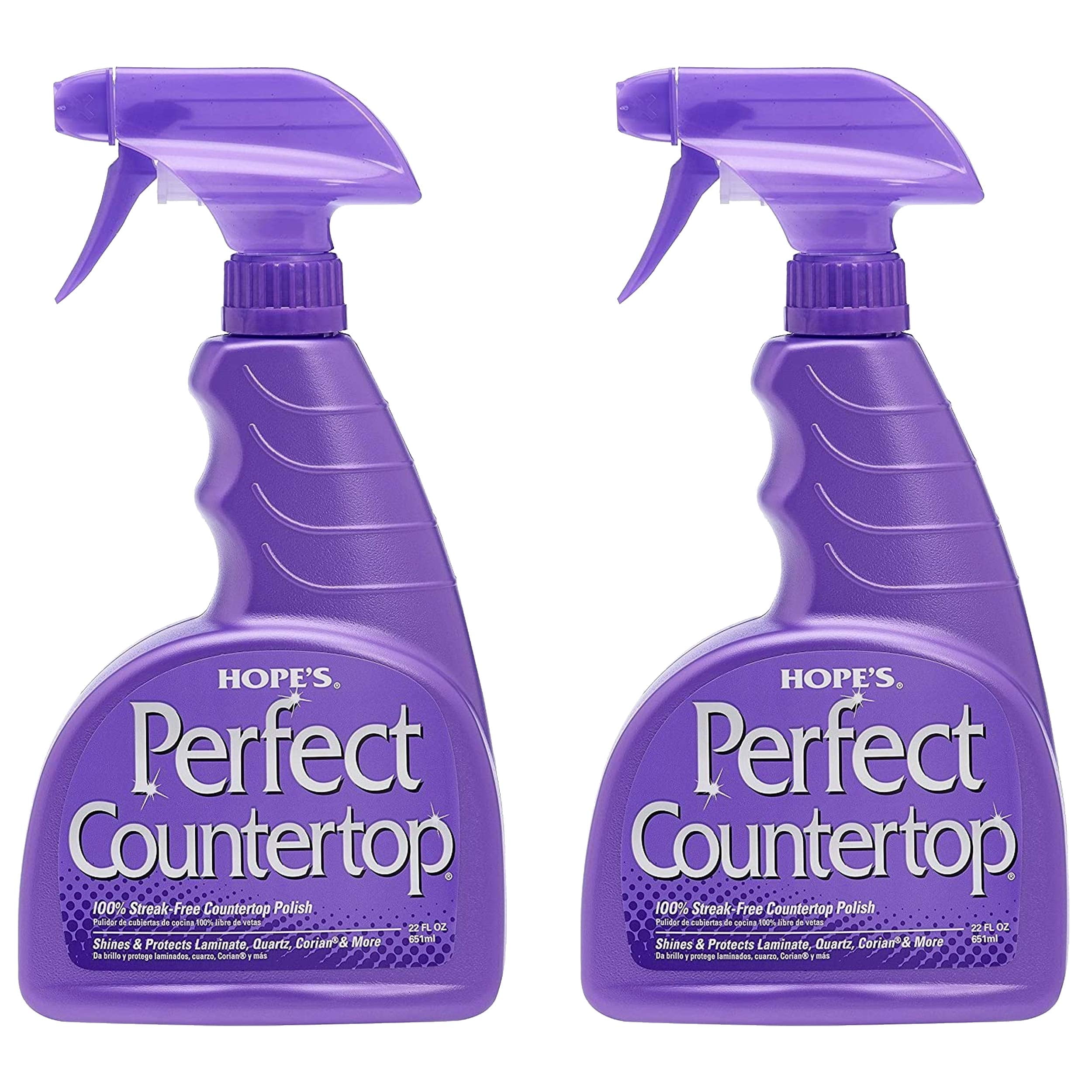 HOPE'S Perfect Countertop Cleaner and Polish 22-Ounce, Streak-Free ...