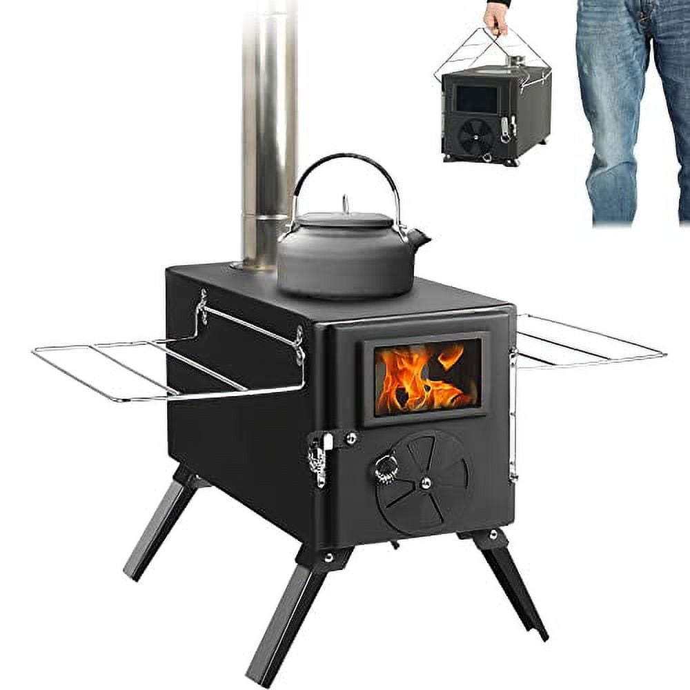 HOPUBUY Wood Stove Hot Tent Stove, Portable Camping Wood Burning Stove ...