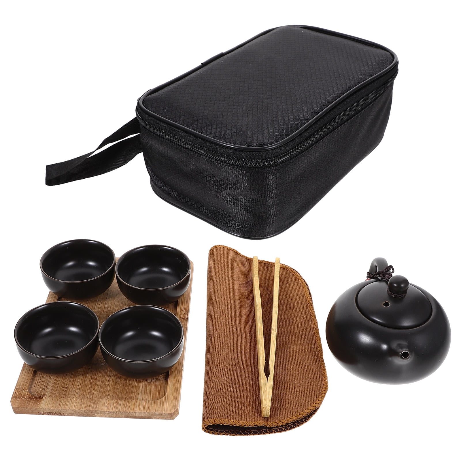 HORIALENCE 1 Set Portable Travel Tea Set For Travelers Chinese Kung Fu ...