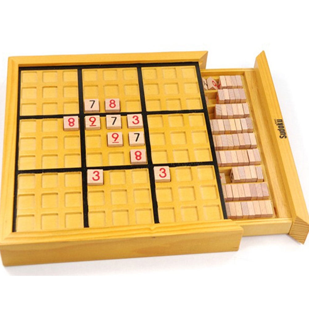 HORIALENCE 1 Set Sudoku Puzzle Toy Wood Brain Teaser Puzzles for Adults ...
