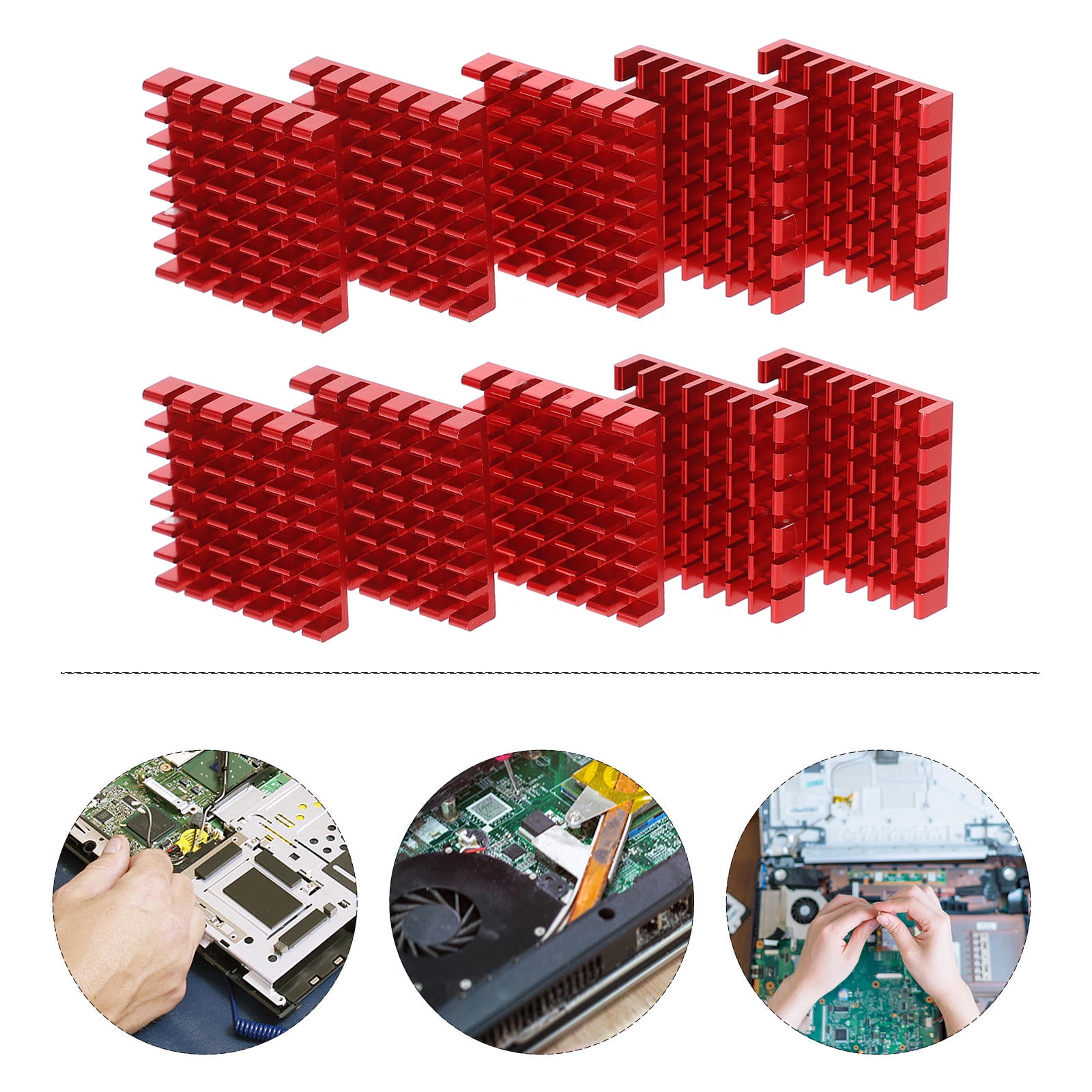 HORIALENCE 10Pack Aluminum Heatsink for CPU and Chipset Cooling ...