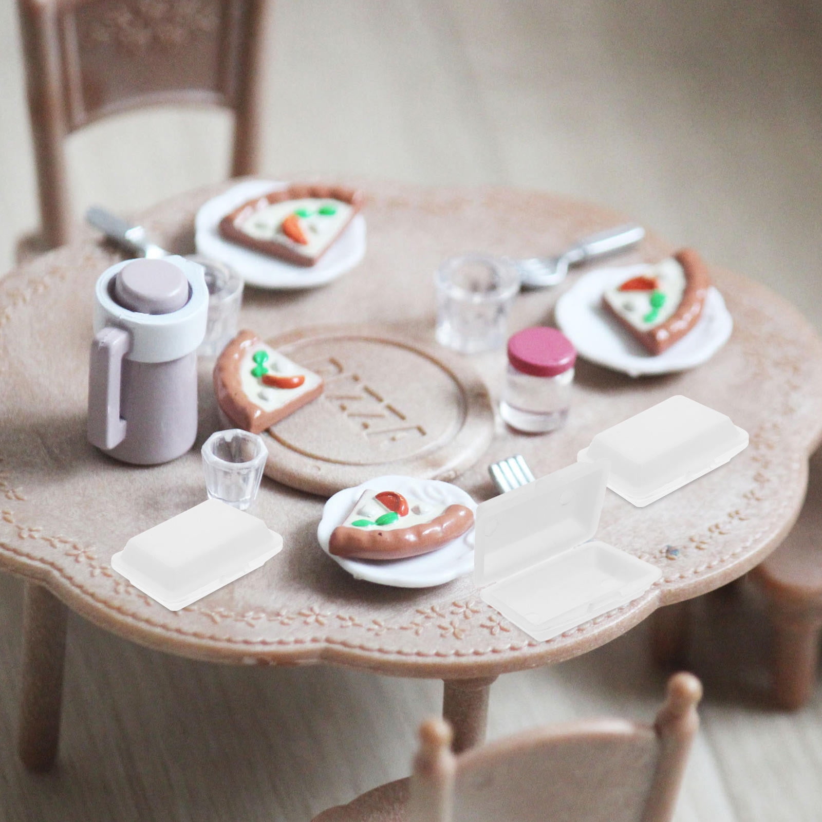 HORIALENCE 10Pcs Mini Takeaway Boxes for Miniature Dollhouse Toy Box ...