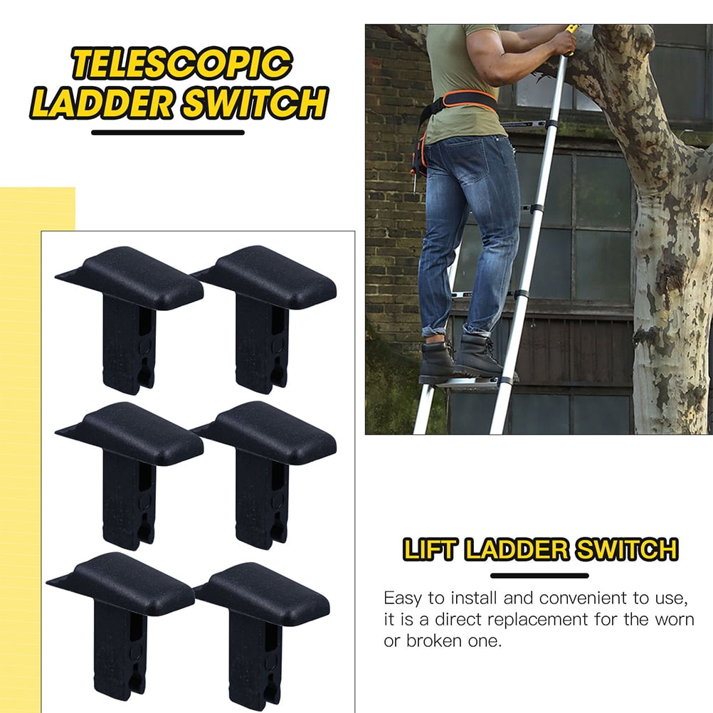 HORIALENCE 12Pcs Ladder Parts Telescopic Ladder Spare Parts Black for ...