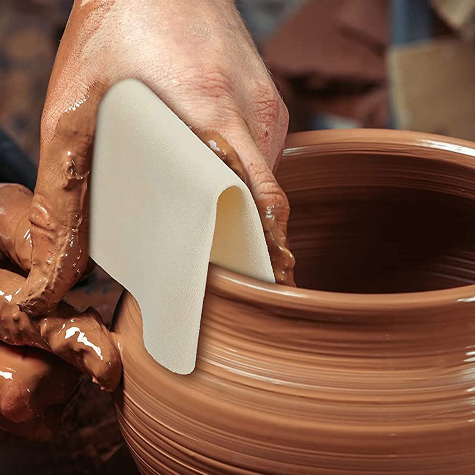 HORIALENCE 12Pcs Natural Artist Chamois Cloth Leather Smoothing Towel ...