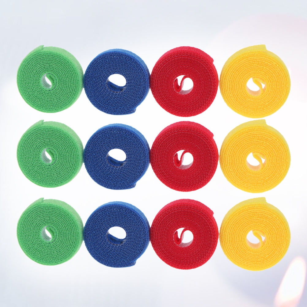 HORIALENCE 12Pcs Red Cable Ties Labeled for Wire Organization in the ...