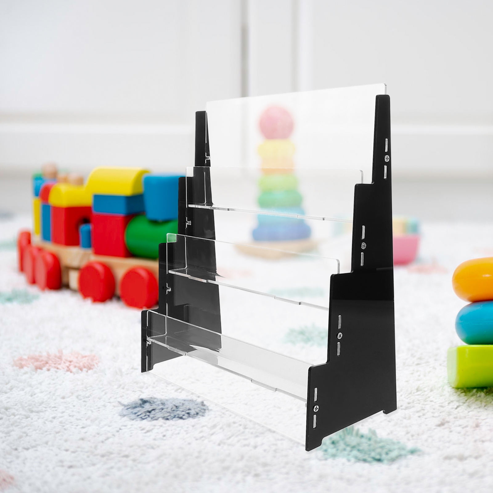 HORIALENCE 1Pack Baseball Card Display Stand Black Acrylic Case with ...