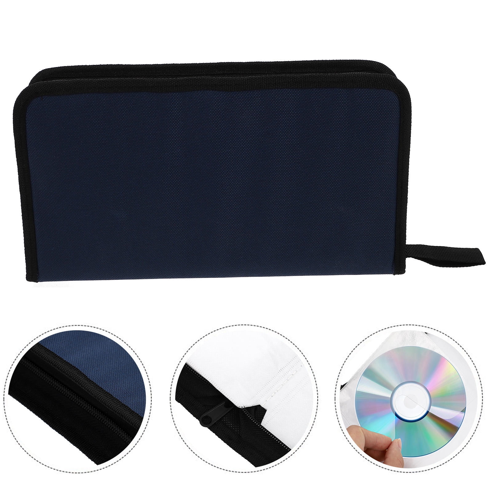 HORIALENCE 1Pack CD Storage Organizers For Home Use In Blue With Non ...