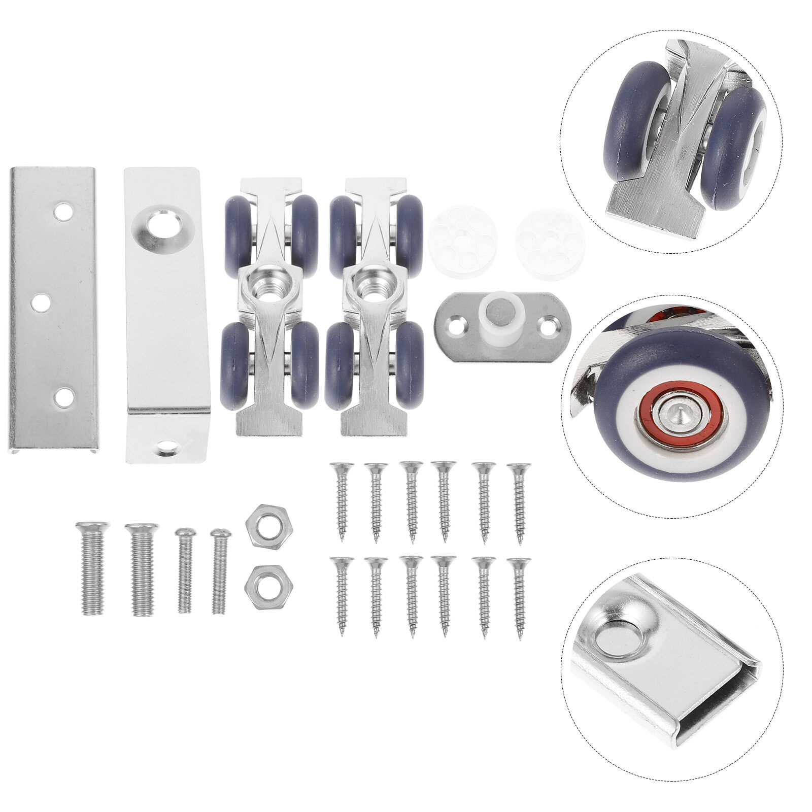 HORIALENCE 1Pc Silver Zinc Alloy Door Track Roller for Sliding Barn ...