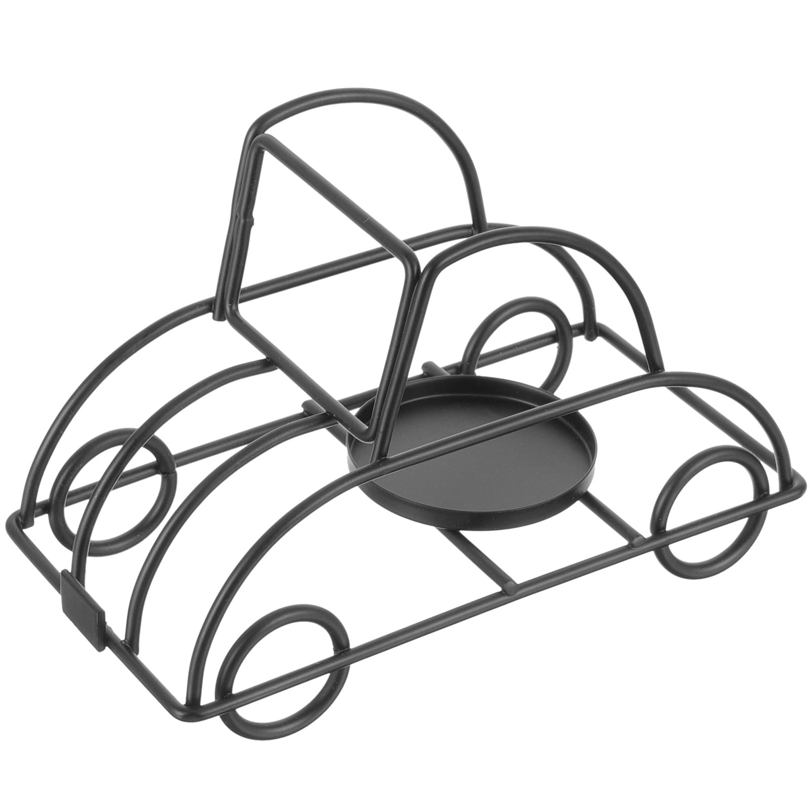 HORIALENCE 1Set Metal Car Shaped Tealight Holder Black for Home Office ...