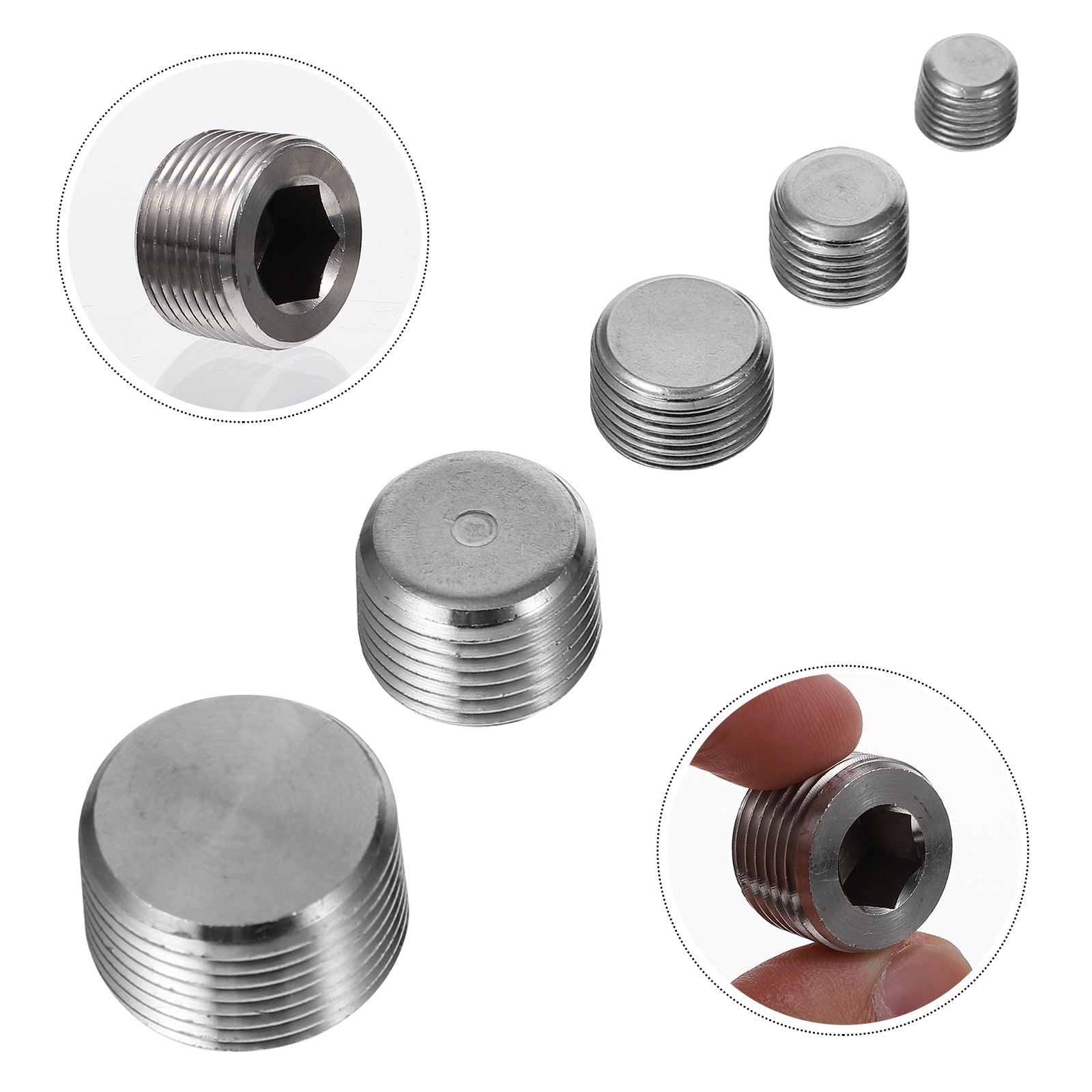 HORIALENCE 1Set Silver Water Pipe Adapter with Corrosion and Acid ...