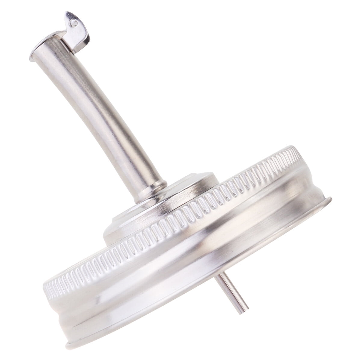 HORIALENCE 1Set Stainless Steel Mason Jar Cover Silver Whorl Shape for ...