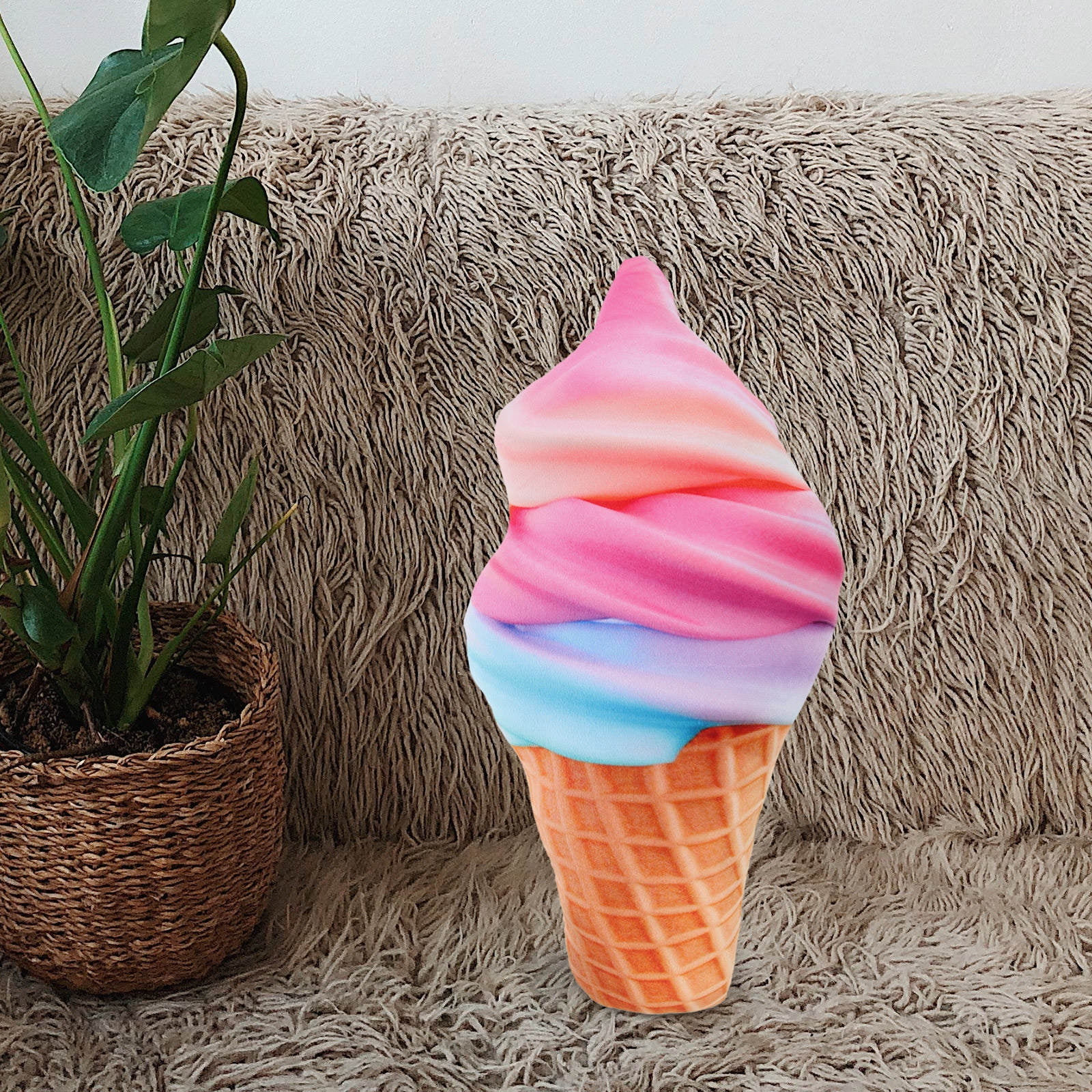 HORIALENCE 1Set Supple Pillow Toy Ice Cream Pillow 45.0X22.5X12.0In ...