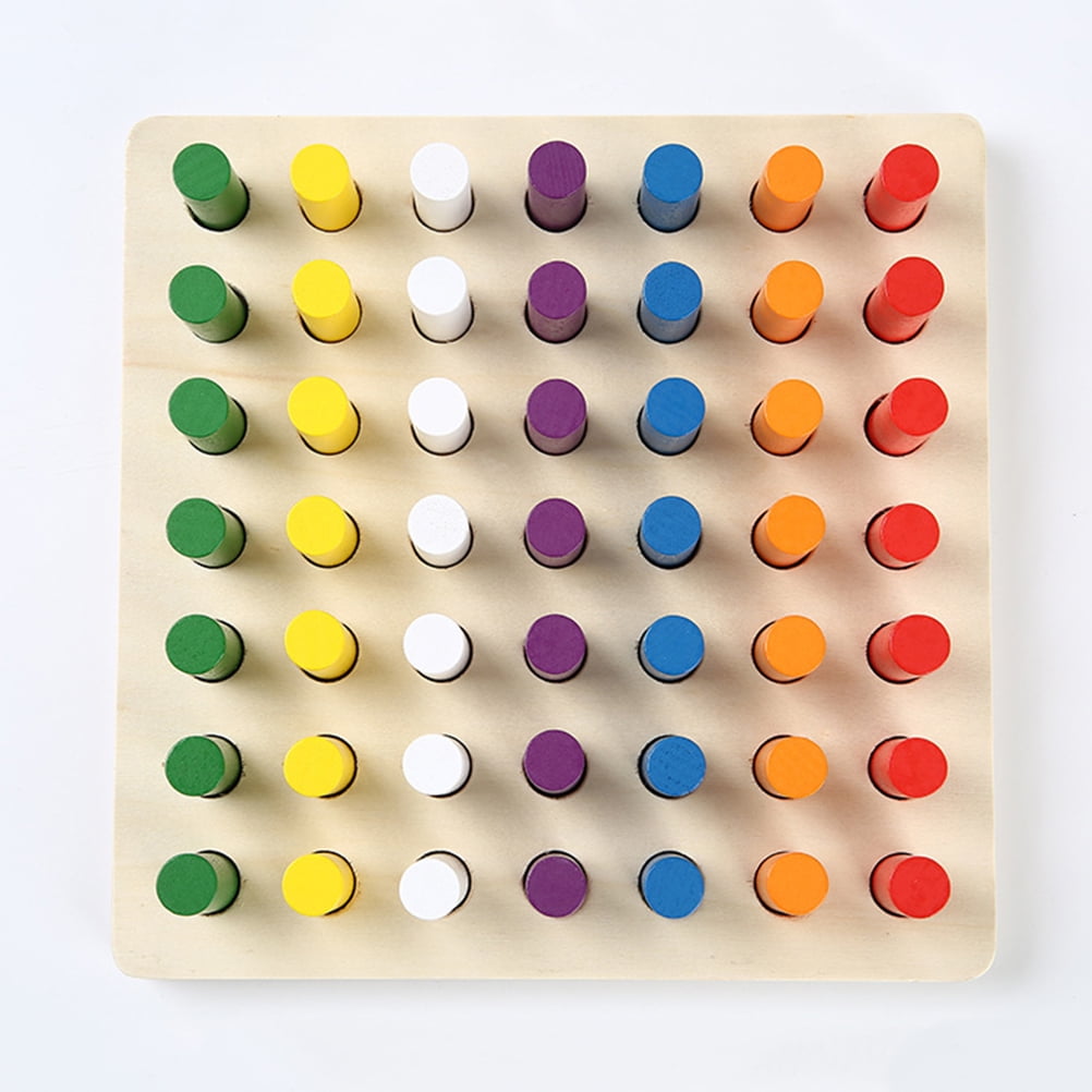 HORIALENCE 1Set Wooden Color Shape Sorting Toys for Preschoolers Colour ...