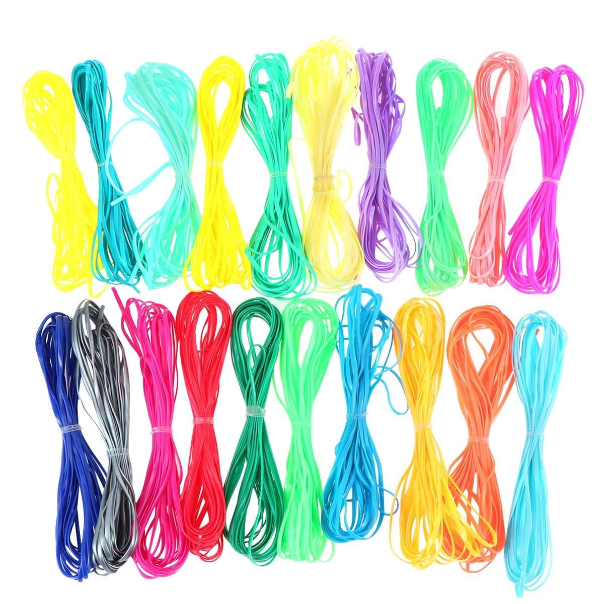 HORIALENCE 20Pcs Braided Rope Assorted Color Round For Handmade Craft ...