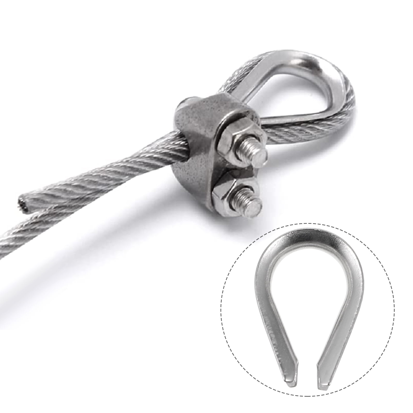 HORIALENCE 20Pcs Cable Grommet Wire Rope Sleeve for Preventing Breakage ...