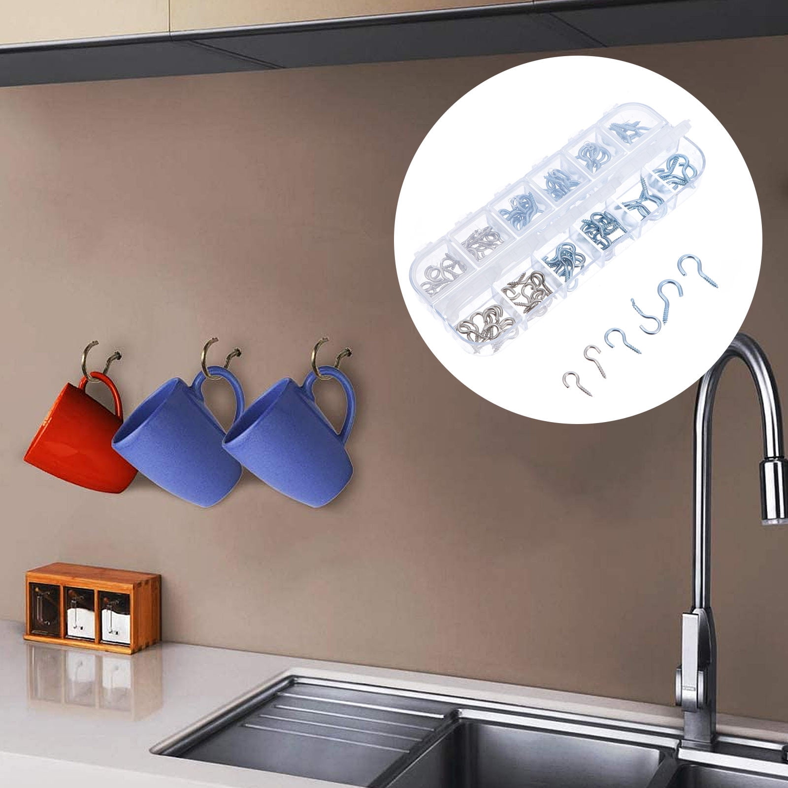 HORIALENCE 22Pcs Carbon Steel Sheep Eye Screw Accessory For Diy Craft ...