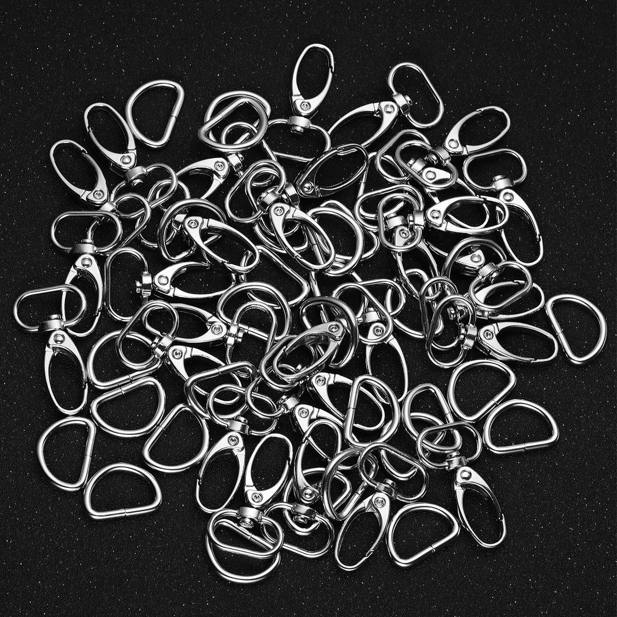 HORIALENCE 30Pcs Silver Swivel Metal Lobster Clips for Custom Neck ...
