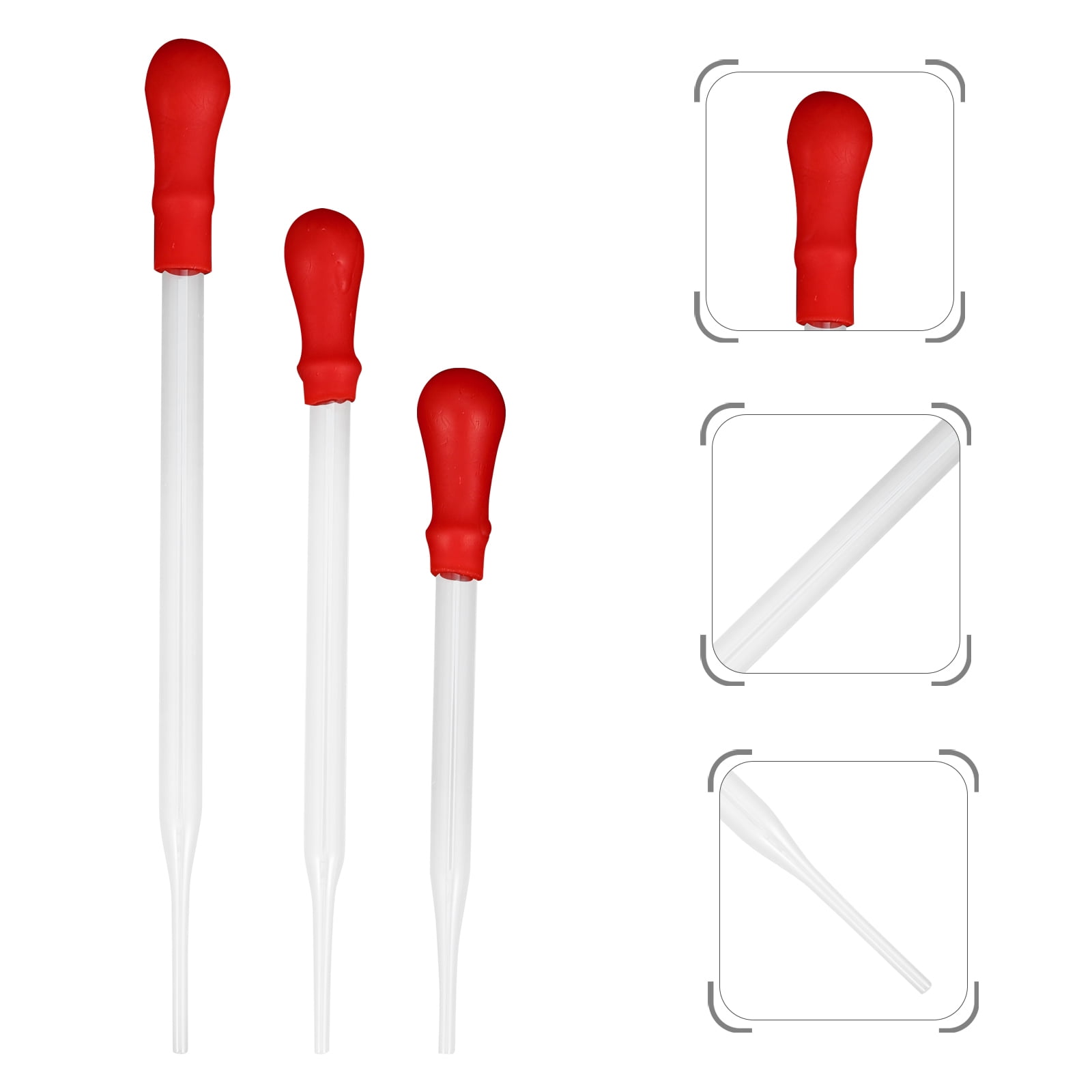 HORIALENCE 30pcs Glass Droppers Reusable Liquid Transfer Pipettes For ...