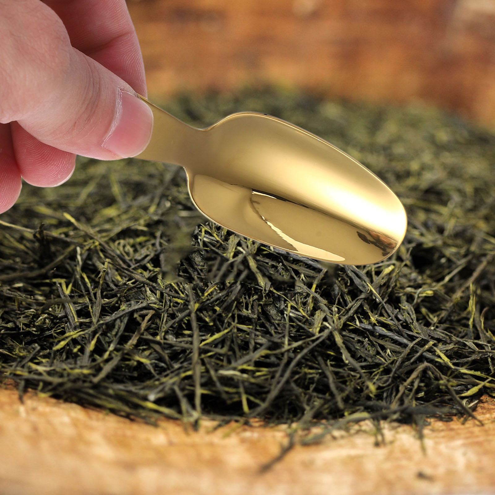 HORIALENCE 3Pcs Small Spoon Dessert Golden Short Handle Scoop For ...