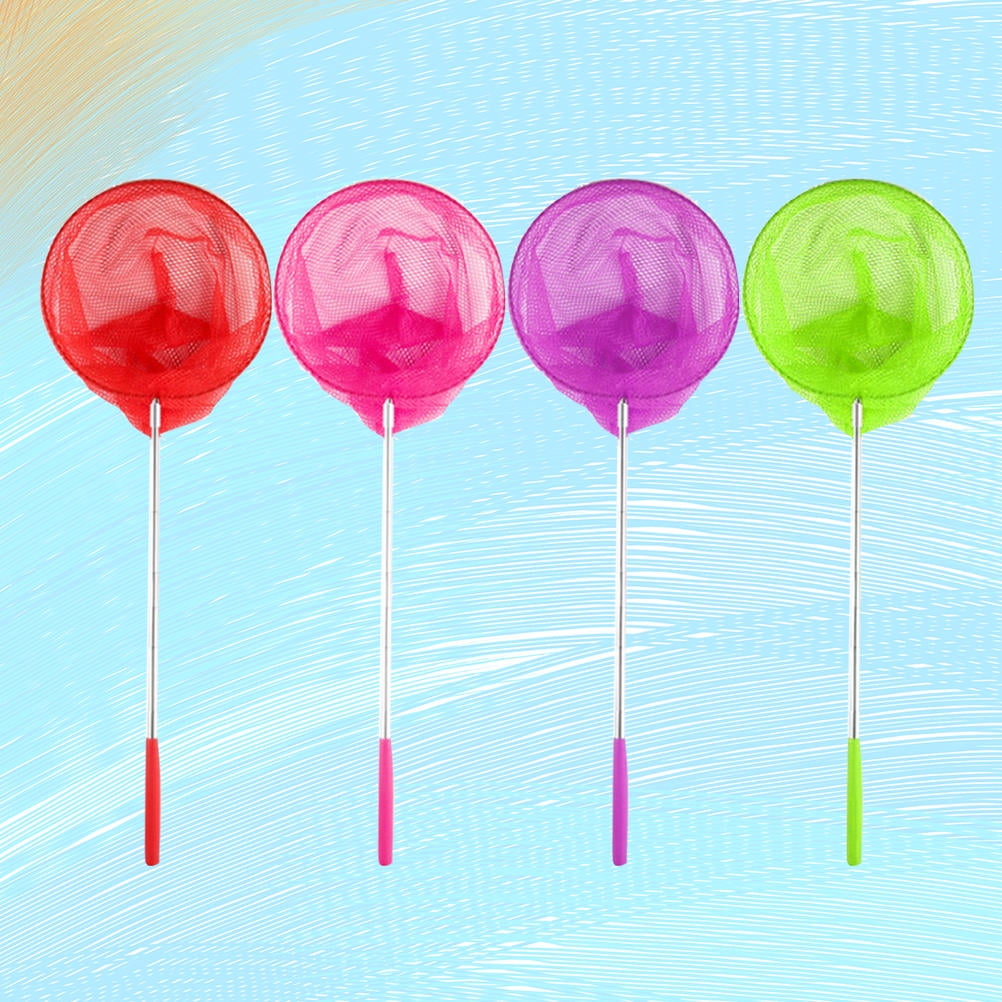 HORIALENCE 4Pcs Animal Catch Net Round Shape Plastic Telescopic Nets ...