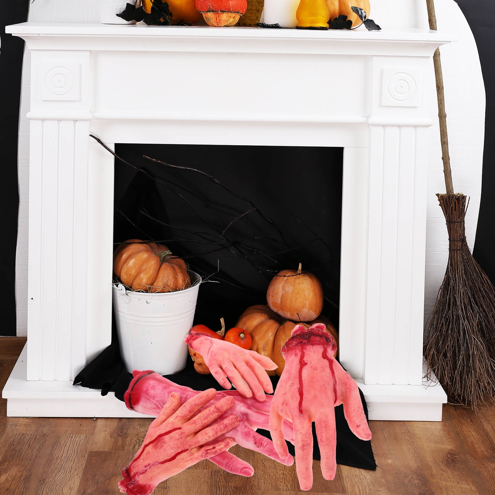 HORIALENCE 4Pcs Scary Broken Hand Prank Props for Severed Hands ...