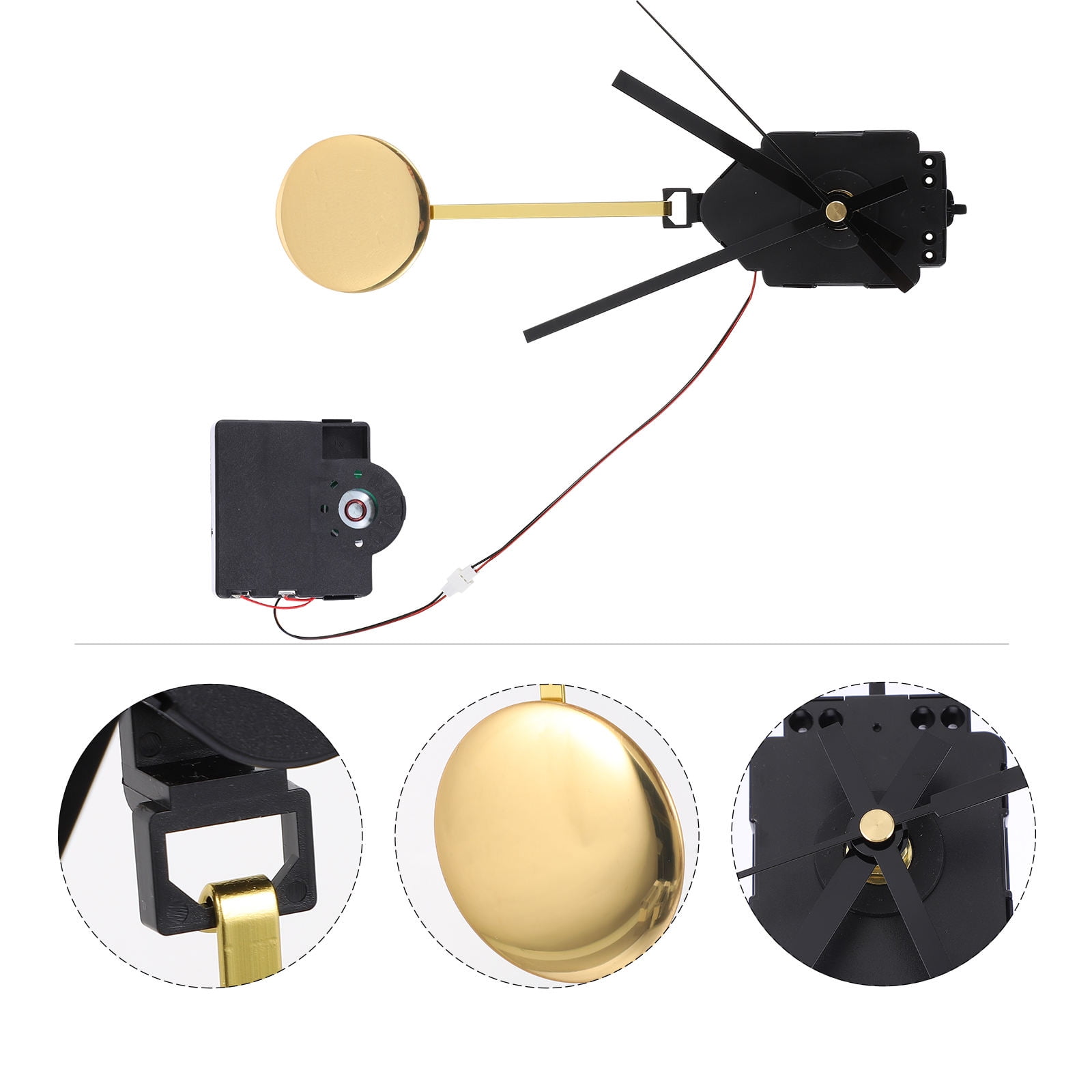 HORIALENCE 4Set Quartz Pendulum Clock Movement for DIY Projects 5.9x2 ...