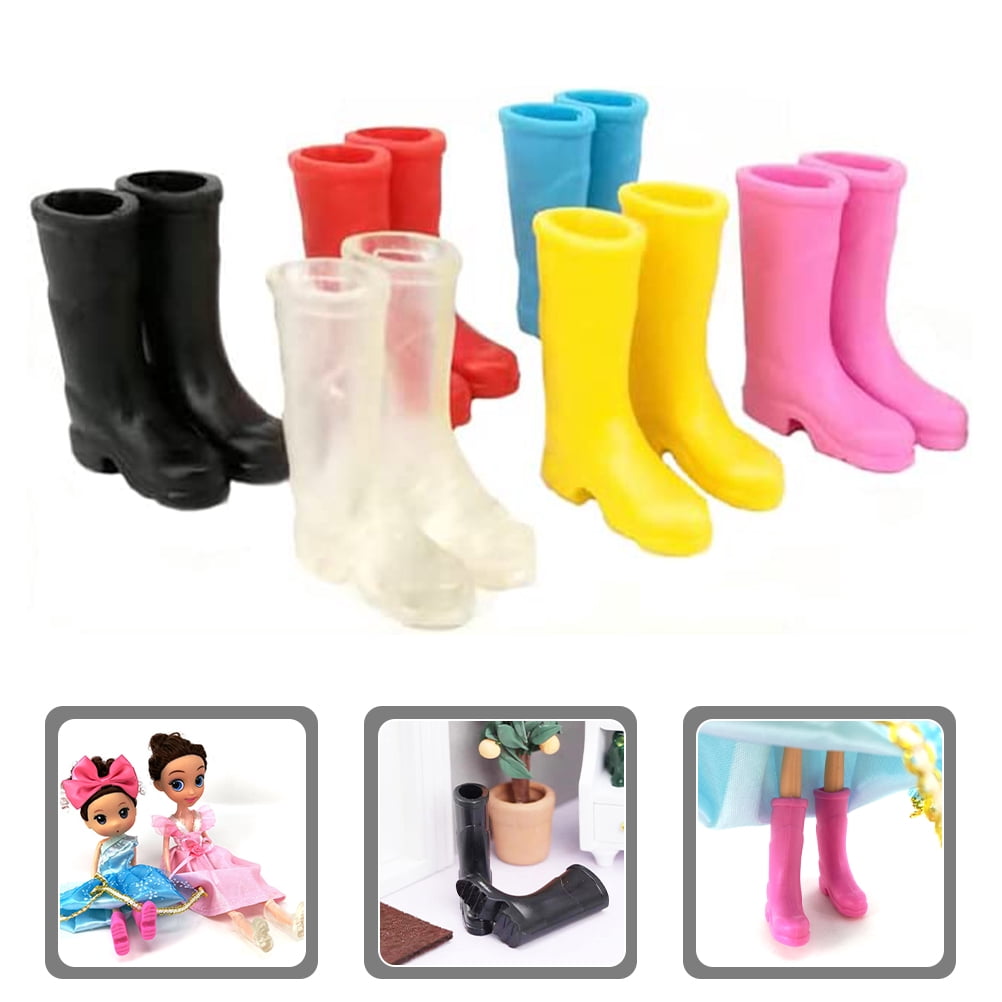 HORIALENCE 6 Pairs Miniature Figurine Toy Mini Boots for Diy Scene ...