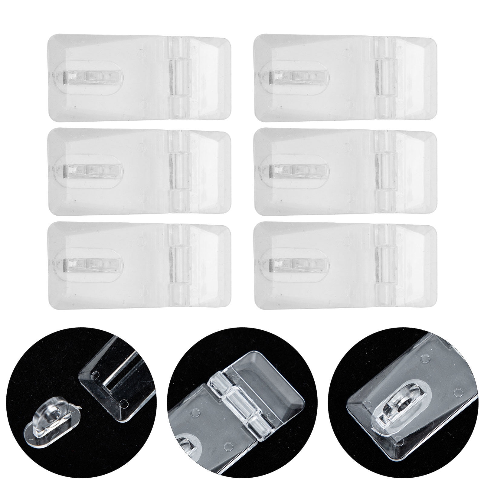 HORIALENCE Clear Acrylic Lock Hasp 20 Sets for DIY Projects and General ...